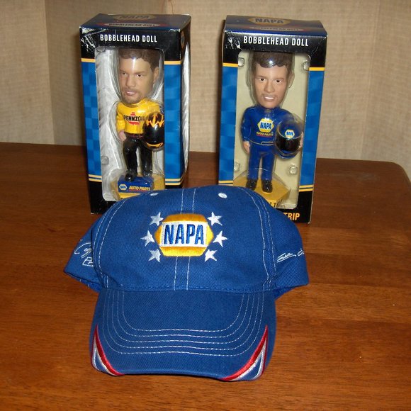 Napa | Accents | Napa Racing Bobbleheads Steve Park Michael Waltrip 203 ...